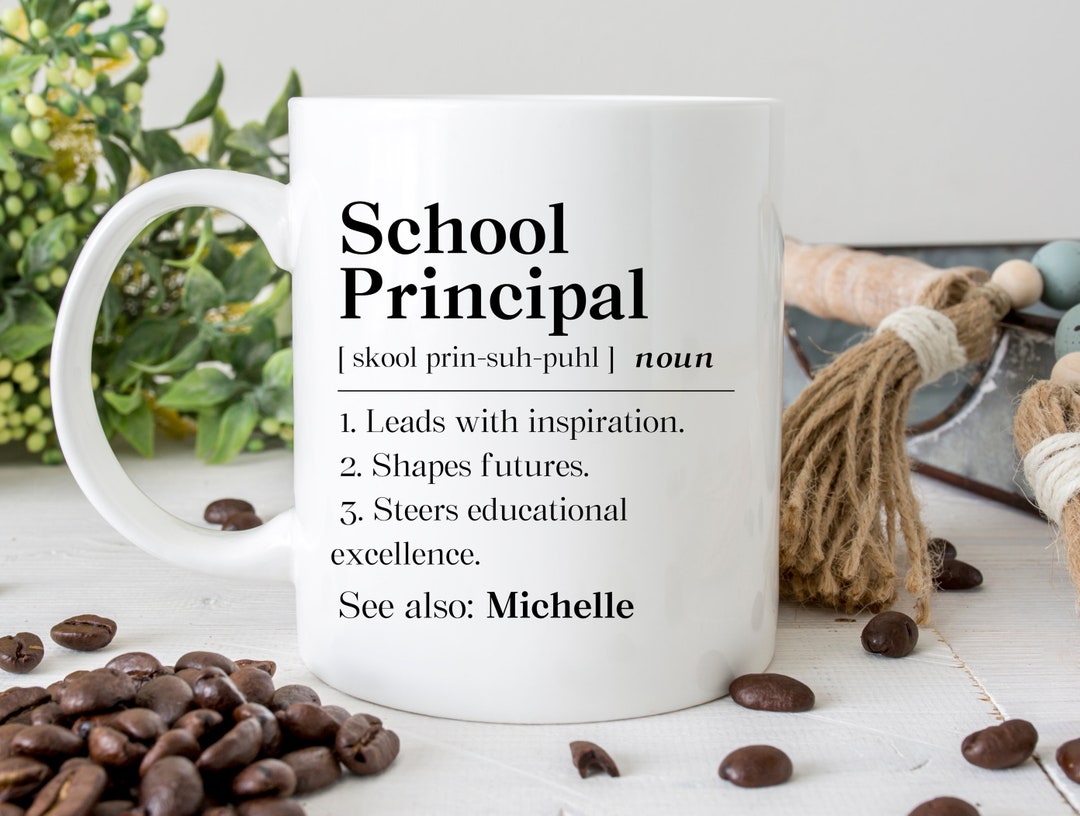 Personalized School Principal Definition Mug, School Appreciation Gift ...