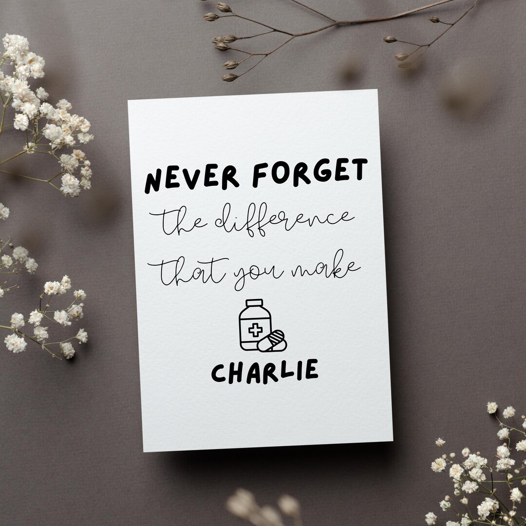 Personalized Pharmacist Card, Pharmacy Week Gift, Pharmacy Squad ...