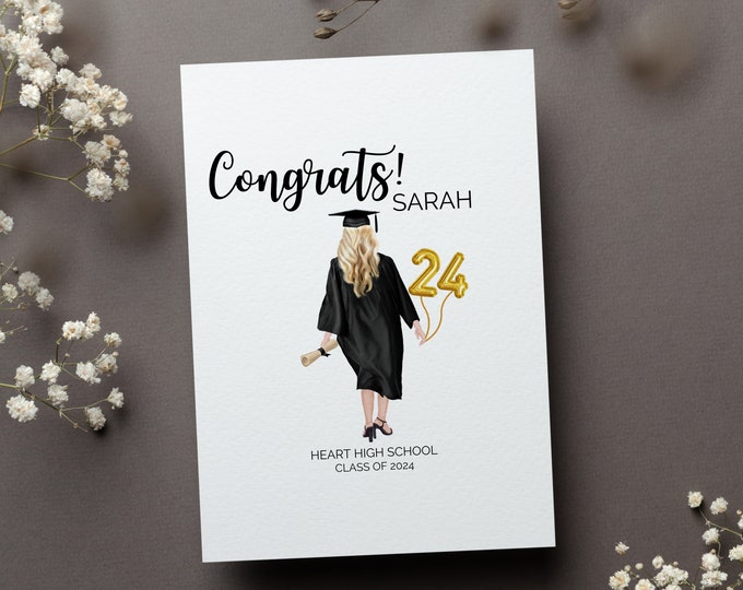 Personalized 2025 Graduate Congratulations Card, Graduation Senior ...