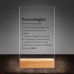 Personalized Neurology Admission Acrylic Plaque, Neurology Acceptance ...