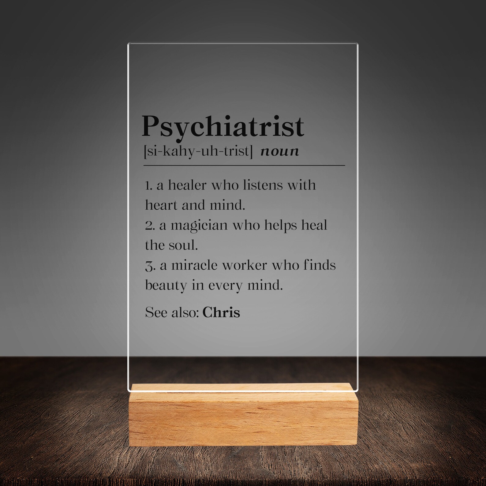 Personalized Psychiatry Resident Acrylic Plaque, Psychiatry Graduation ...