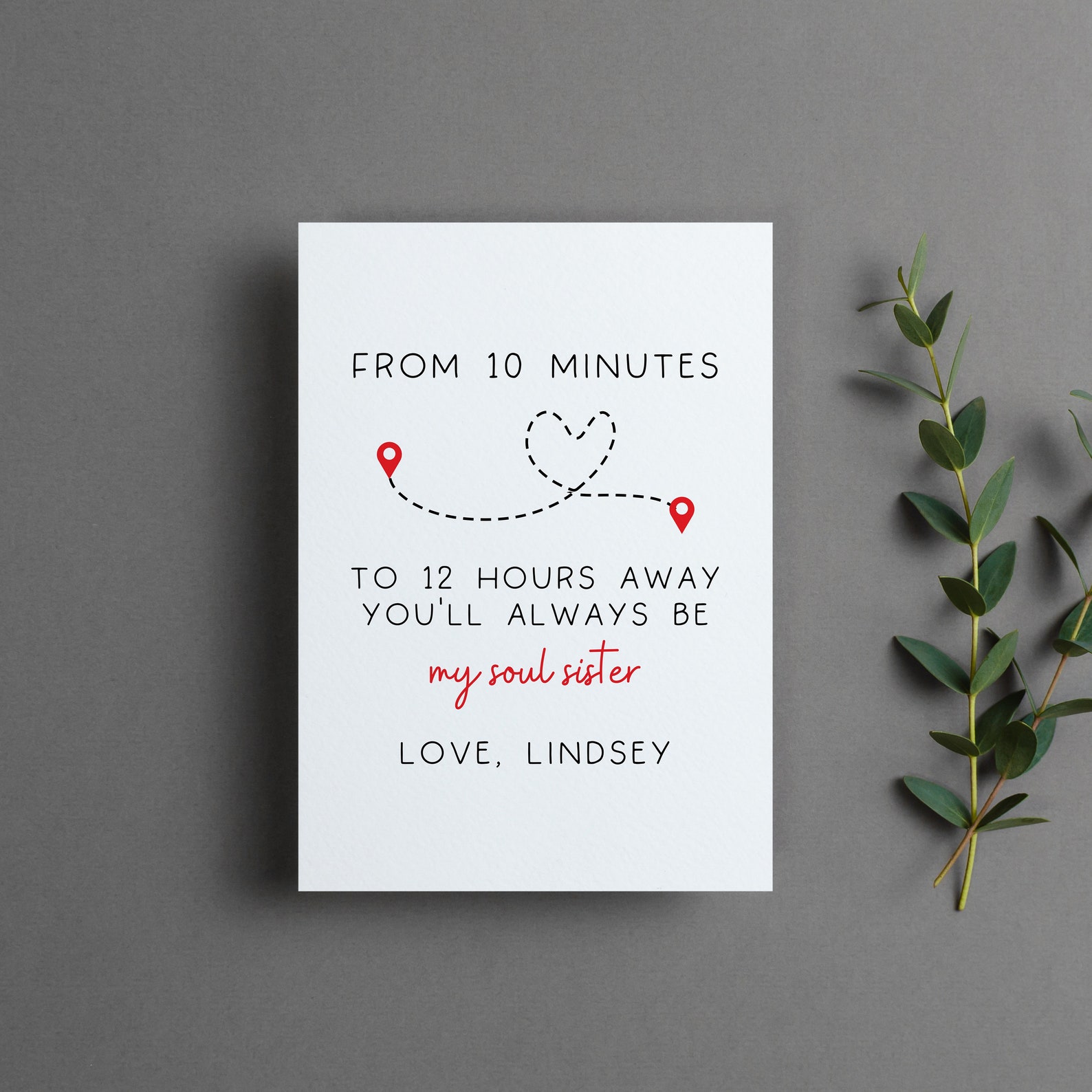 Personalized Best Friend Leaving Card, Custom Long Distance Gift, Going ...