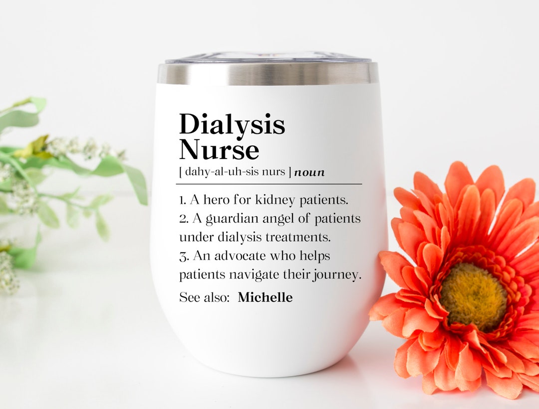 Personalized Dialysis Nurse Wine Tumbler, Custom Dialysis Nursing Gift ...