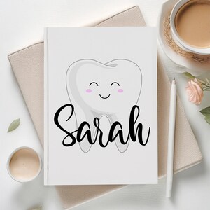 Personalized Tooth Dentist Journal, Dental Assistant Custom Gift ...