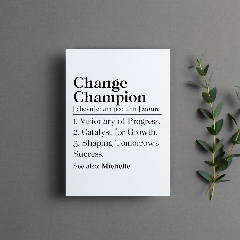 Personalized Employee Appreciation Day Card, Leader Thank You Gifts ...