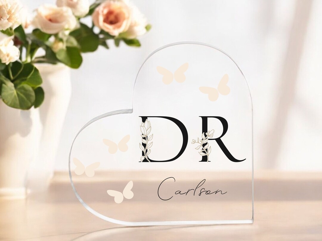 Personalized Doctor Graduation Heart Acrylic Plaque, Custom Phd ...