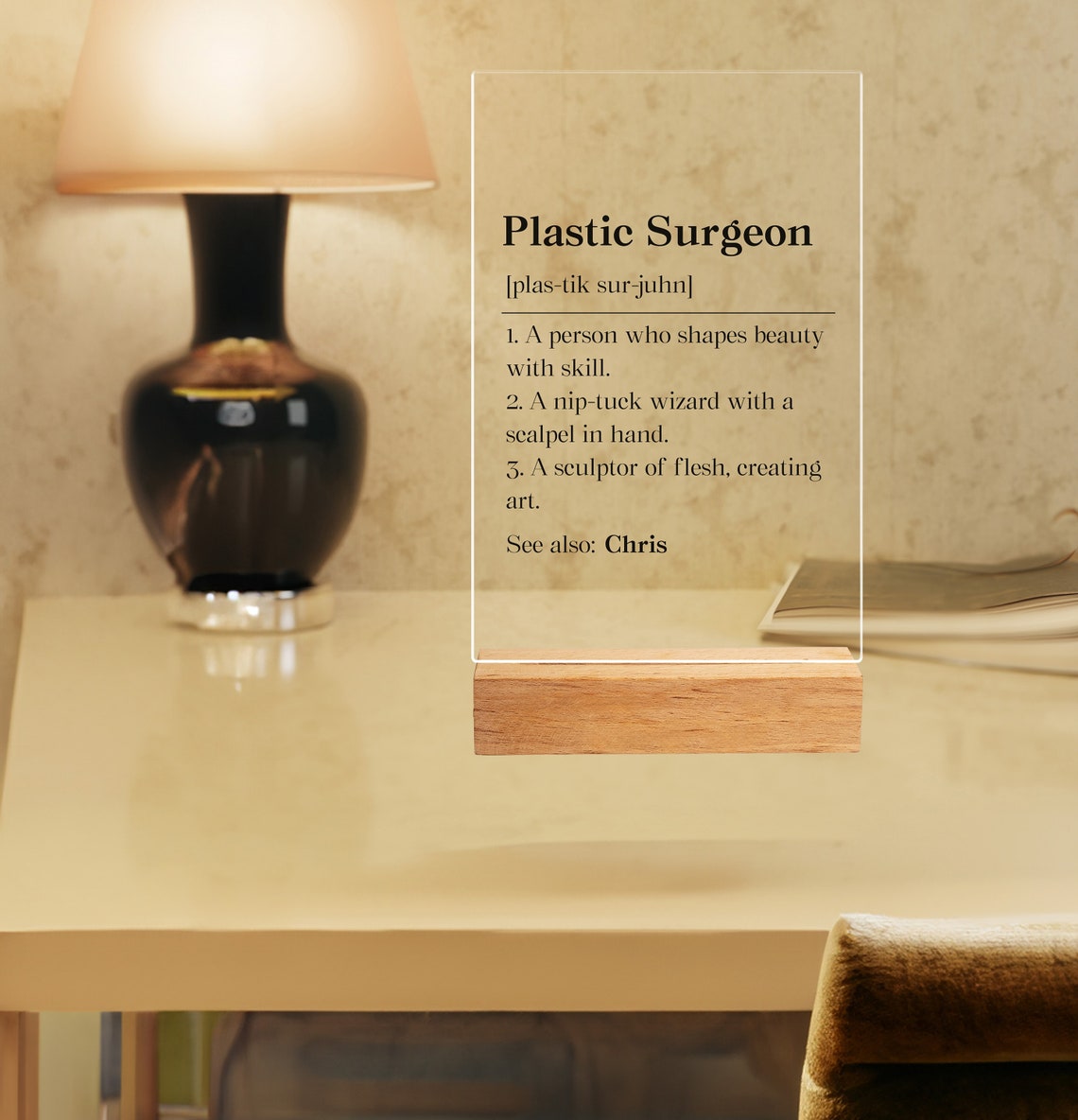 Personalized Plastic Surgery Graduate Acrylic Plaque, Plastic Surgery ...