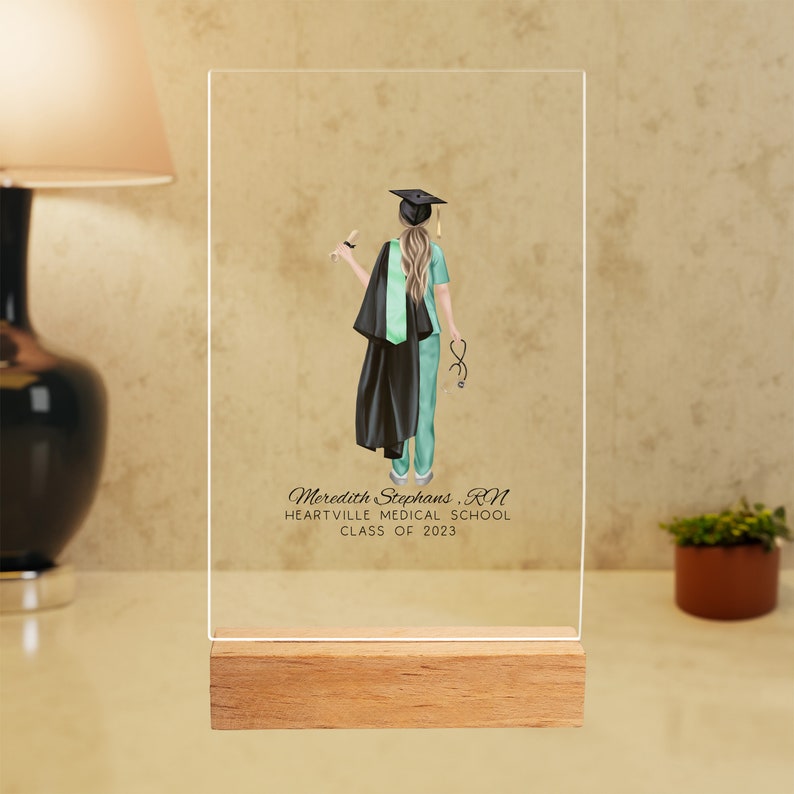 Nursing School Graduation Acrylic Plaque, Personalized Nurse Graduate ...