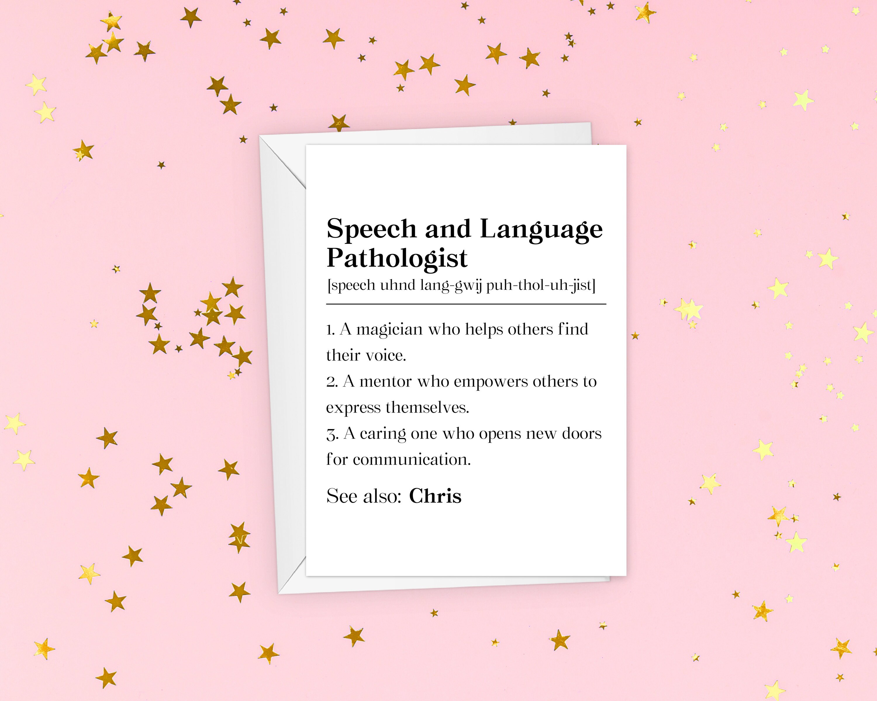 Personalized Slp Graduation Card, Custom Slp Gift, Speech and Language ...