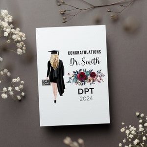 Personalized Doctor of Physical Therapy for Daughter Card, Dpt ...