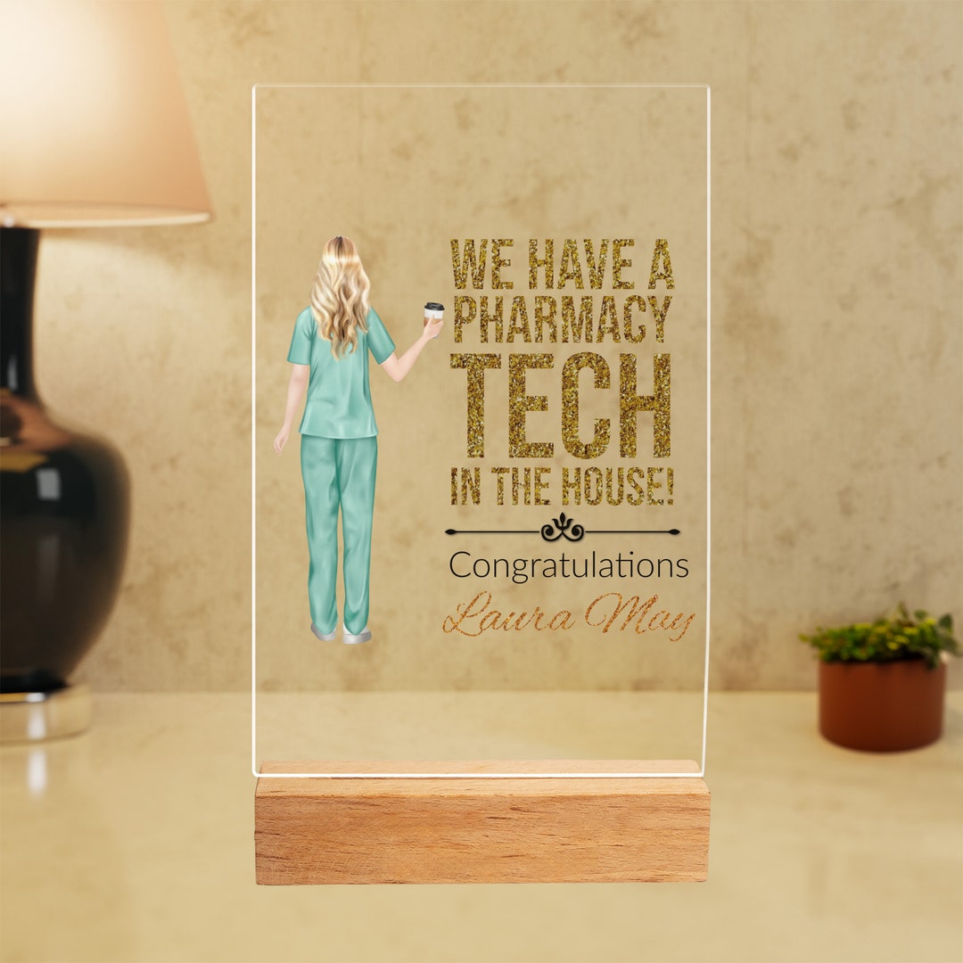 Personalized Pharmacy Tech Graduation Congrats for Daughter Acrylic ...