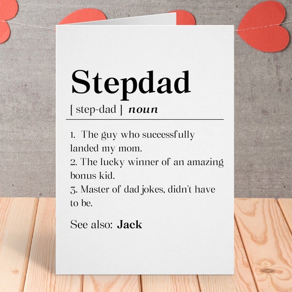 Stepdad Card - Etsy