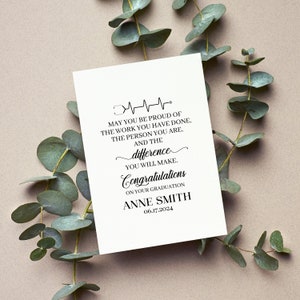 Personalized Vascular Surgeon Graduation Card, Doctor Graduate Gift ...