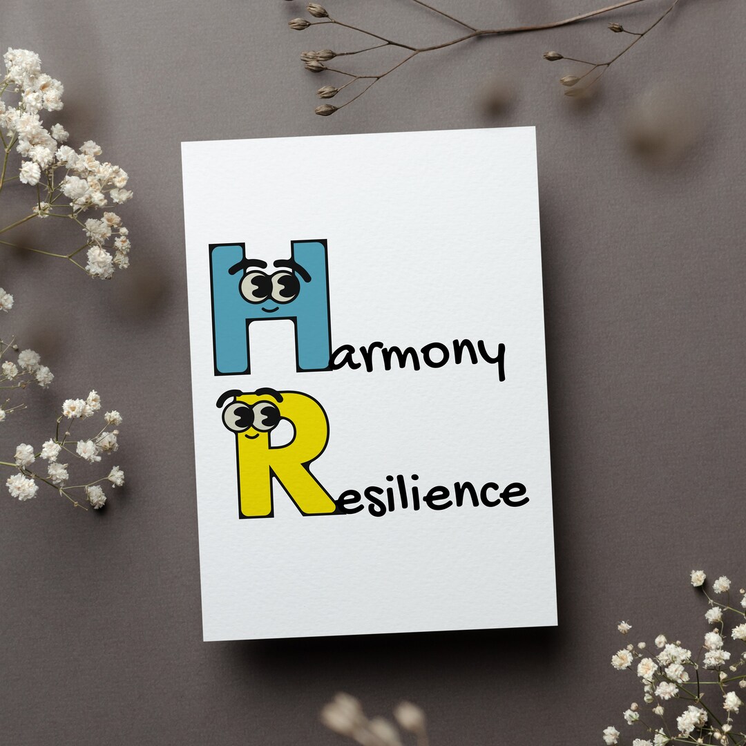 Human Resources Office Decor Card, HR Employee Appreciation Day Office ...