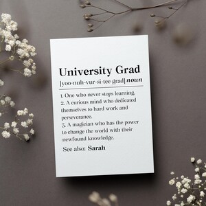 Personalized University Graduation Card, Custom University Graduate ...