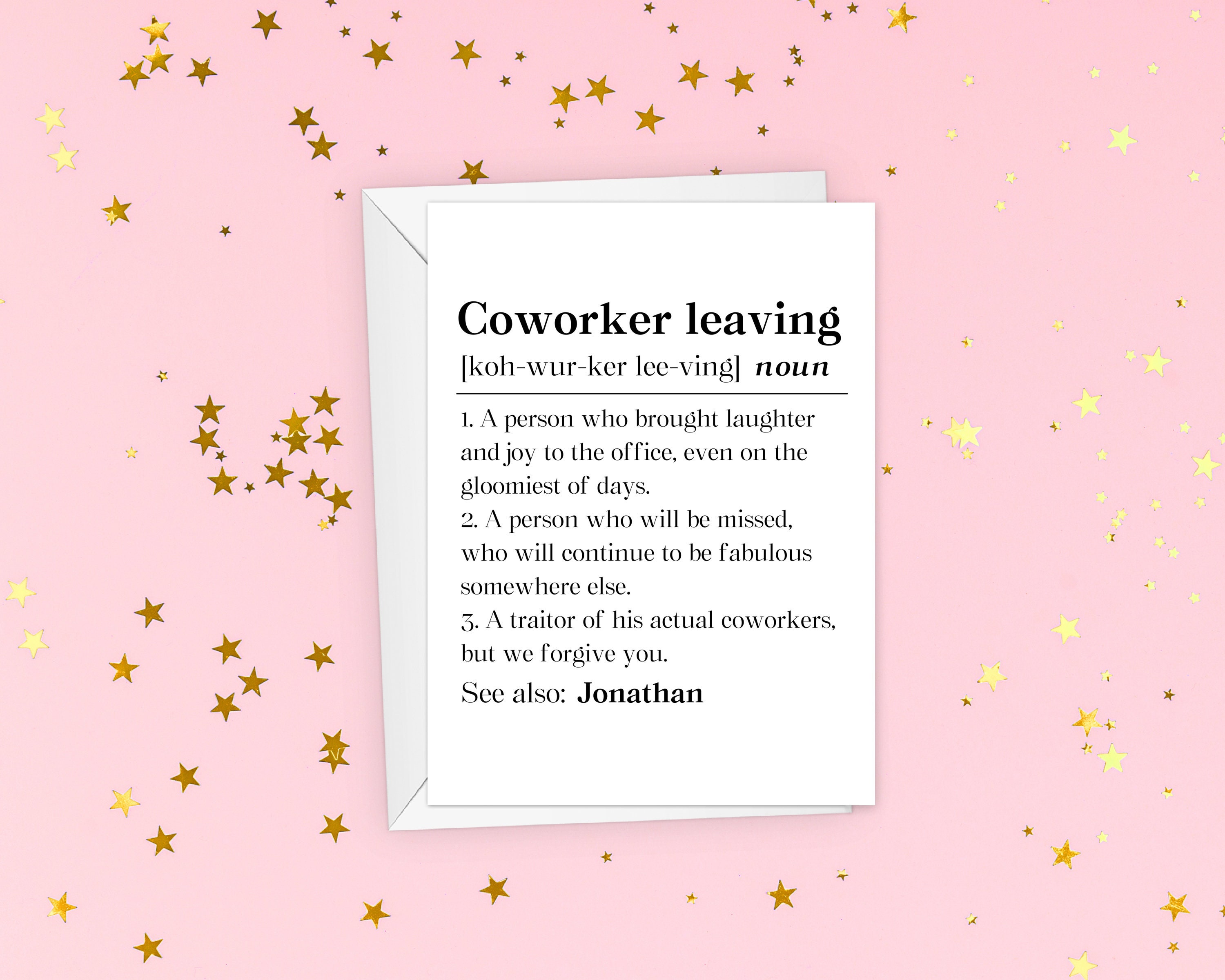 Personalized Coworker Leaving Card, Coworker Farewell Gift, Coworker ...