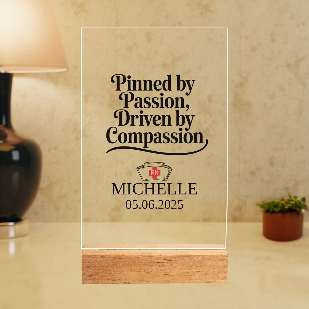 Personalized Pinning Ceremony Congrats Acrylic Plaque, Inspirational ...