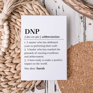 Personalized Dnp Graduation Card Custom Doctor of Nursing - Etsy