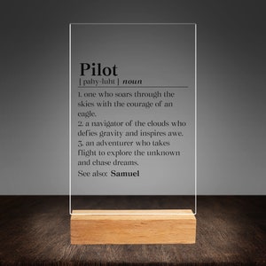 Personalized Flight School Admission Acrylic Plaque, Flight School ...