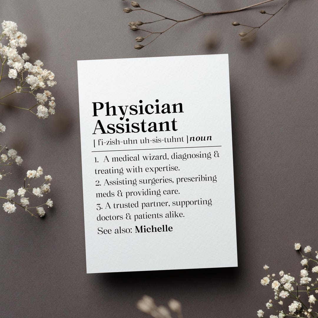 Personalized Physician Assistant Graduate Card, Physician Graduation ...