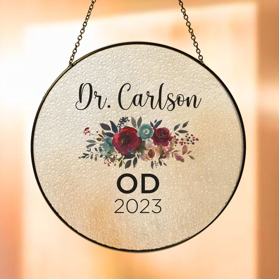Personalized Od Graduation for Her Suncatcher Stained Glass, Od ...