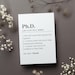 Personalized Phd Graduation Card, Custom Phd Graduate Gift, New Phd ...