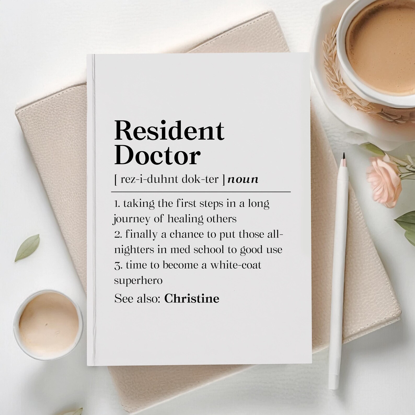 Custom Resident Doctor Definition Journal, Personalized Medical School ...