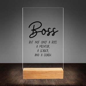 For Boss From Employee Acrylic Plaque, Best Boss Ever Gift, Not Only A ...