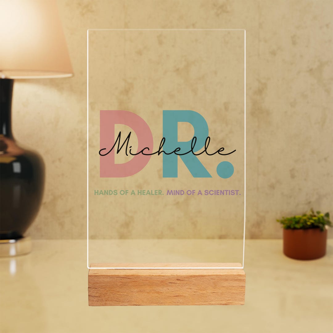 Personalized Doctor Appreciation Acrylic Plaque, Medical School ...