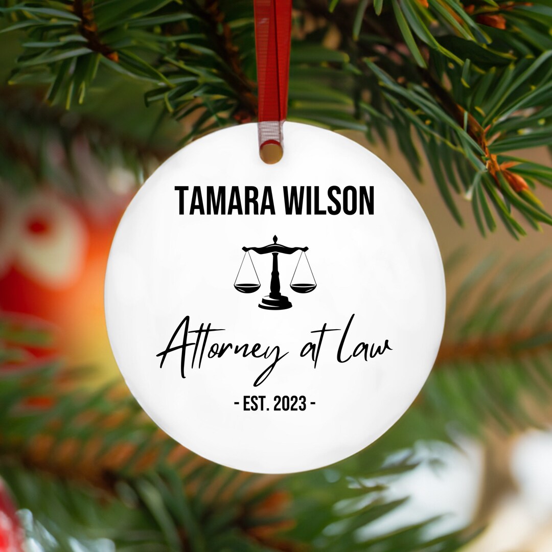 Personalized Lawyer Graduation Ornament, Law School Graduation for Son ...
