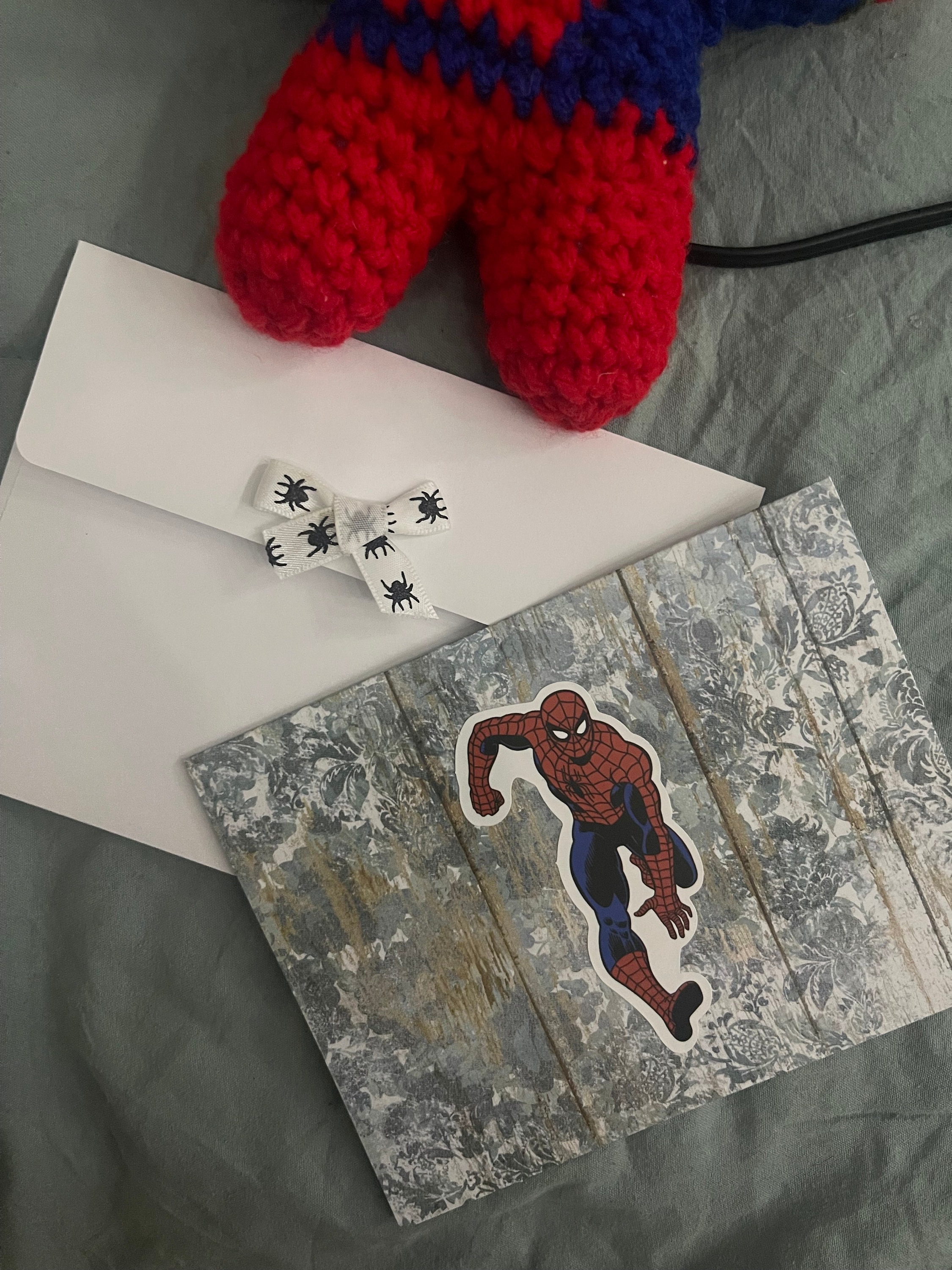 Marvels Spider-man, Crochet Spiderman Plushie Box! Customizable Message ...