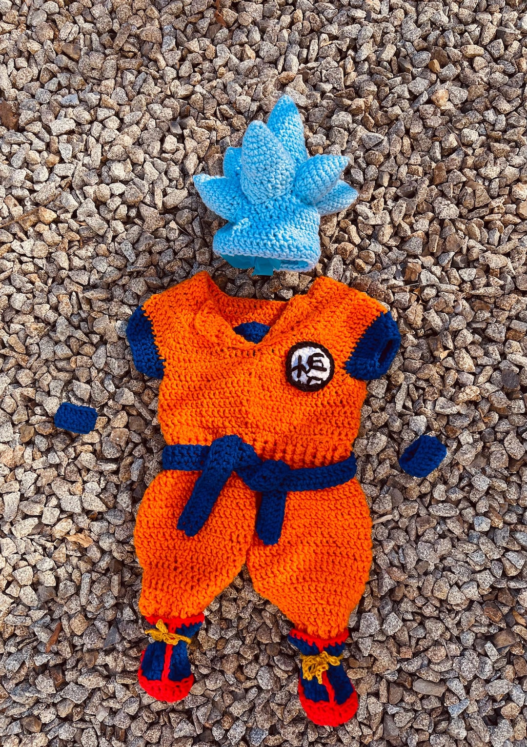 Crochet DBZ Gohan Baby Set| Infant Super Saiyan Outfit Costume | Anime ...