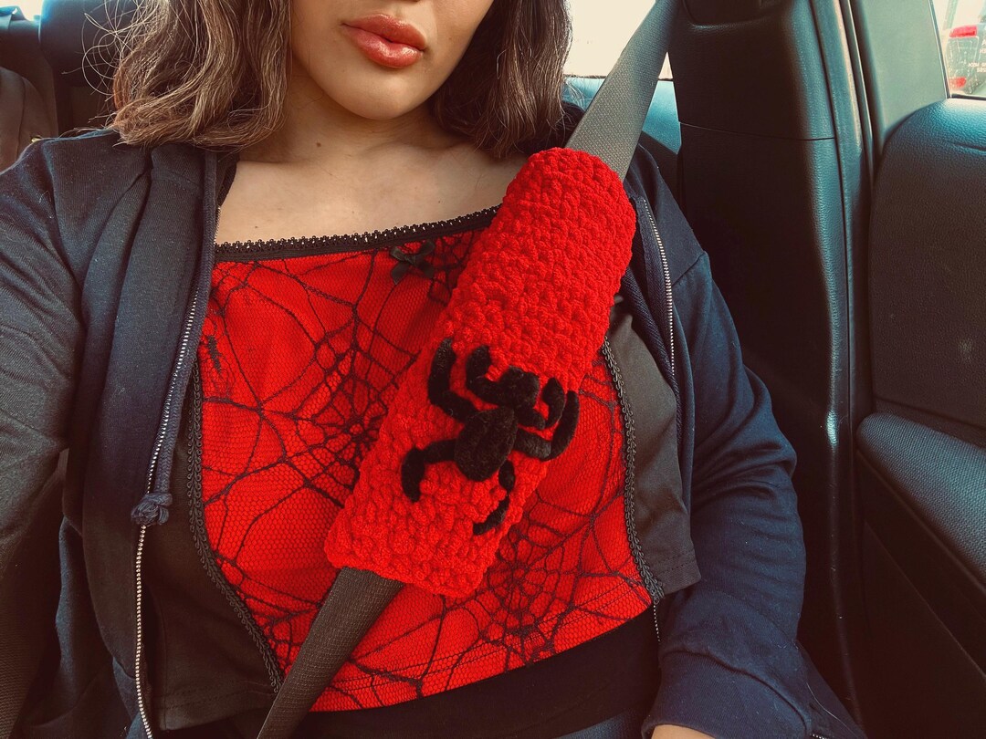 Marvels Spiderman | Plush Seat Belt Spiderman Pad Cover Set| Car ...