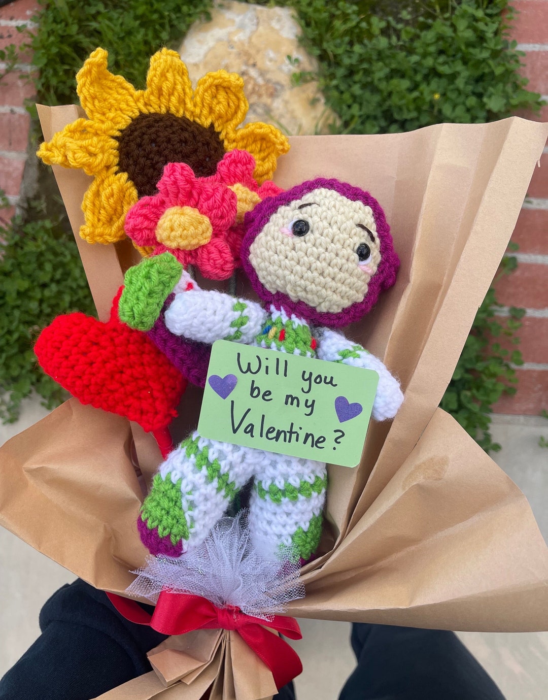 Disneys Toy Story Crochet Buzz Lightyear Bouquet Handmade Crochet ...