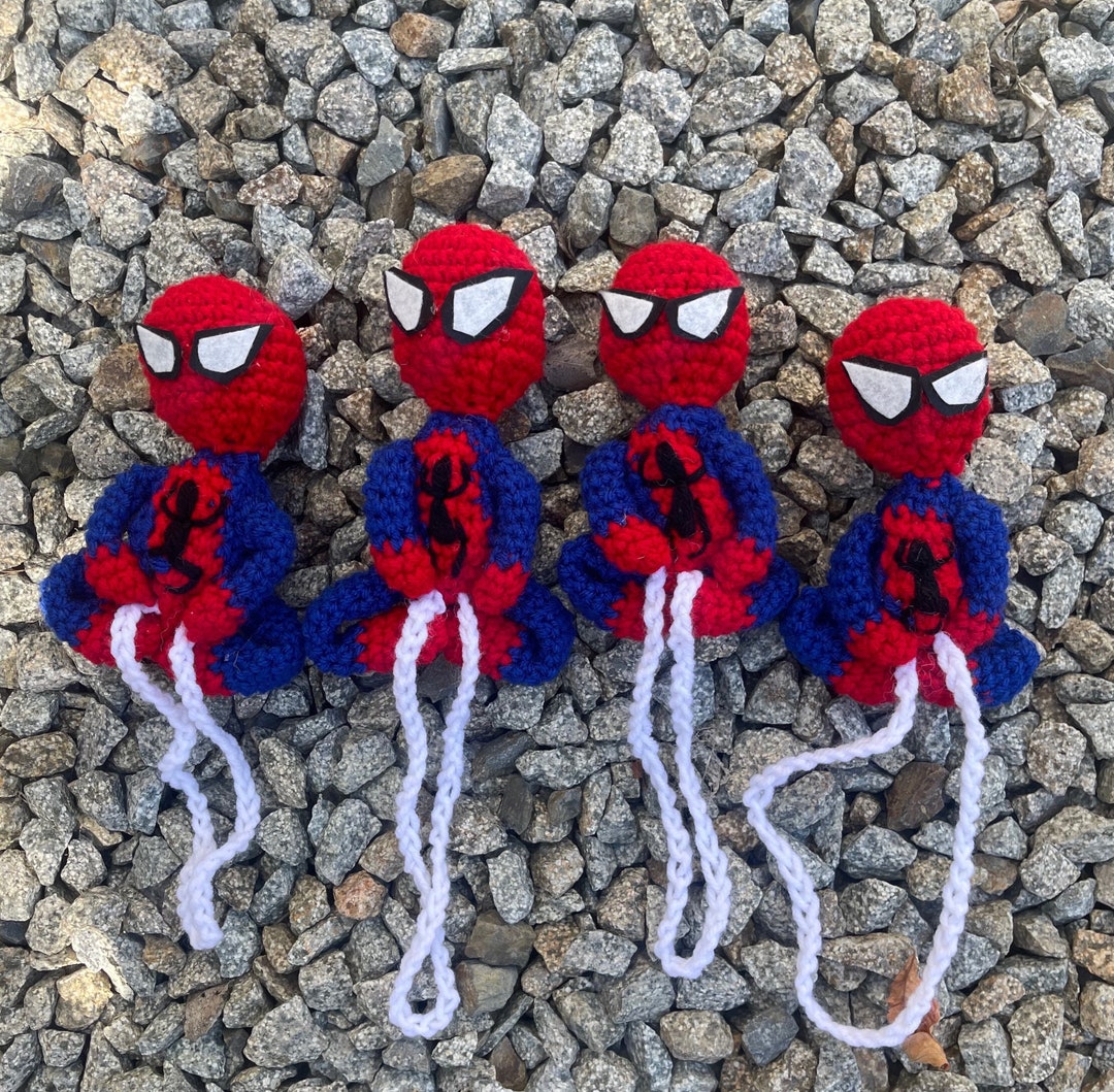 Marvel’s Spiderman Crochet Handmade, Car Accessory! Perfect Spidey Gift ...