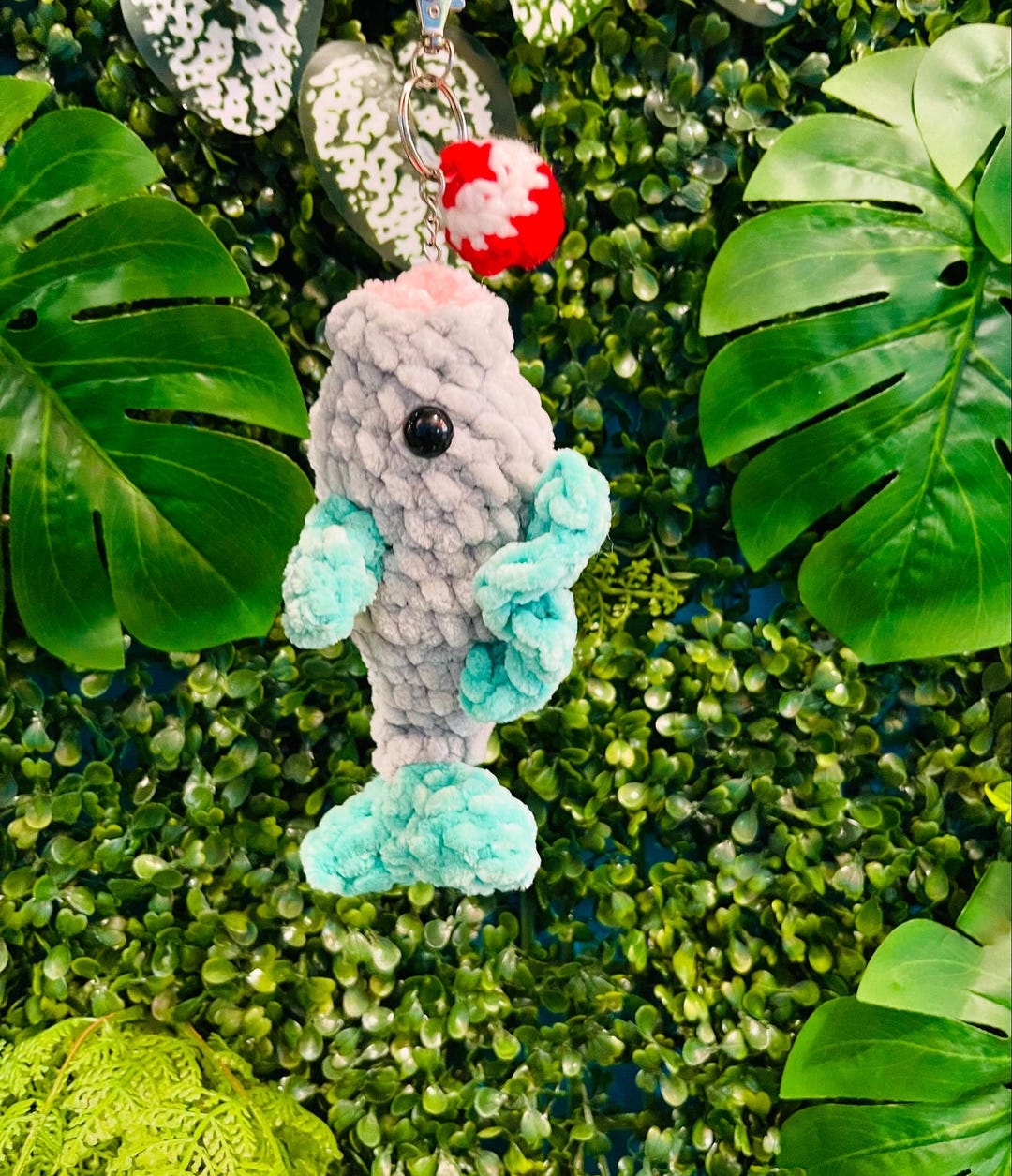 Crochet Bass and Bobber Keychain! Crochet Handmade Fish| Largemouth ...