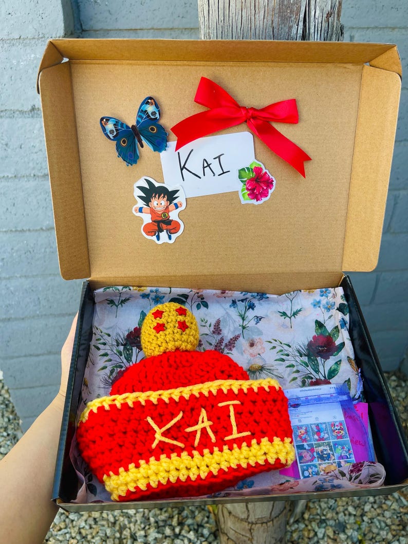 Dragon Ball Z - Gohon Custom Crochet Beanie| Four Star Ball| DBZ Merch ...