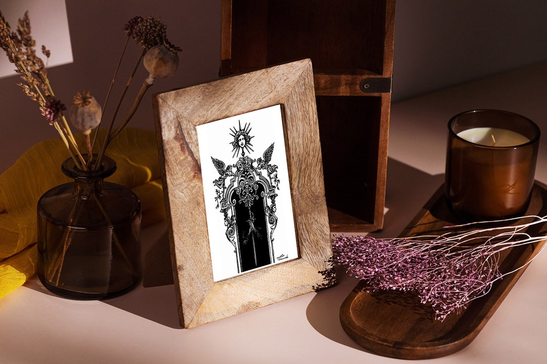 Sketchbook Art Digital SMALL Art Print |gothic Art |original Art |home ...