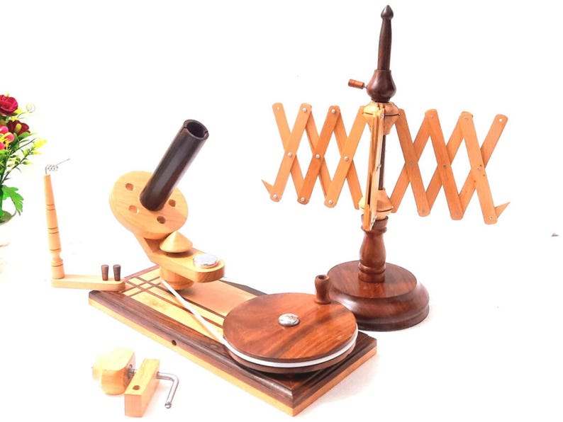 Handcrafted Rosewood Yarn Winder: Heavy Duty Knitting Tool - Etsy