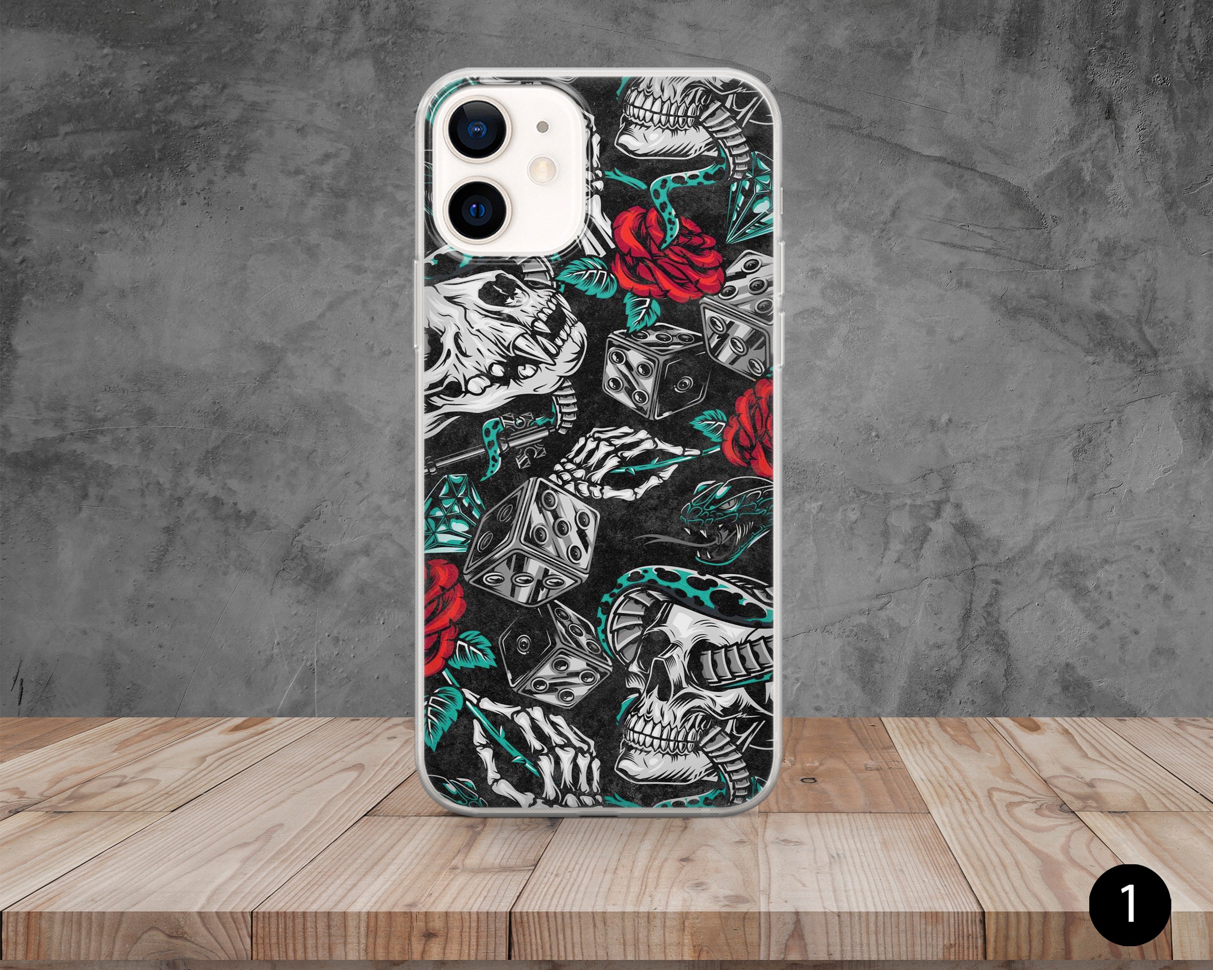Skull Crossbones Phone Case Dangerous Cover for iPhone 14, 12, 11 Pro ...
