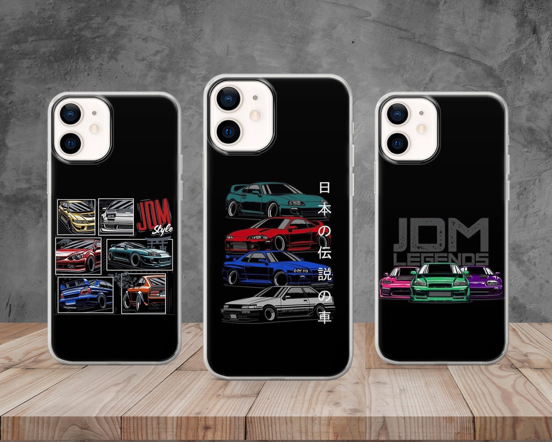 JDM Car Drift Phone Case Tokyo Motorsport Cover for iPhone 14, 12, 11 ...
