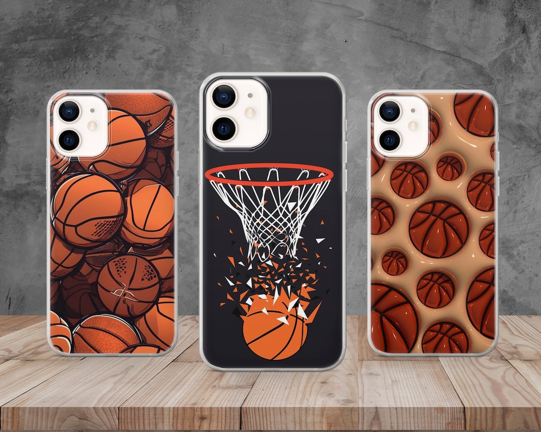 3D Basketball Phone Case Sport, Basketball Cover for iPhone 15, 14, 12 ...