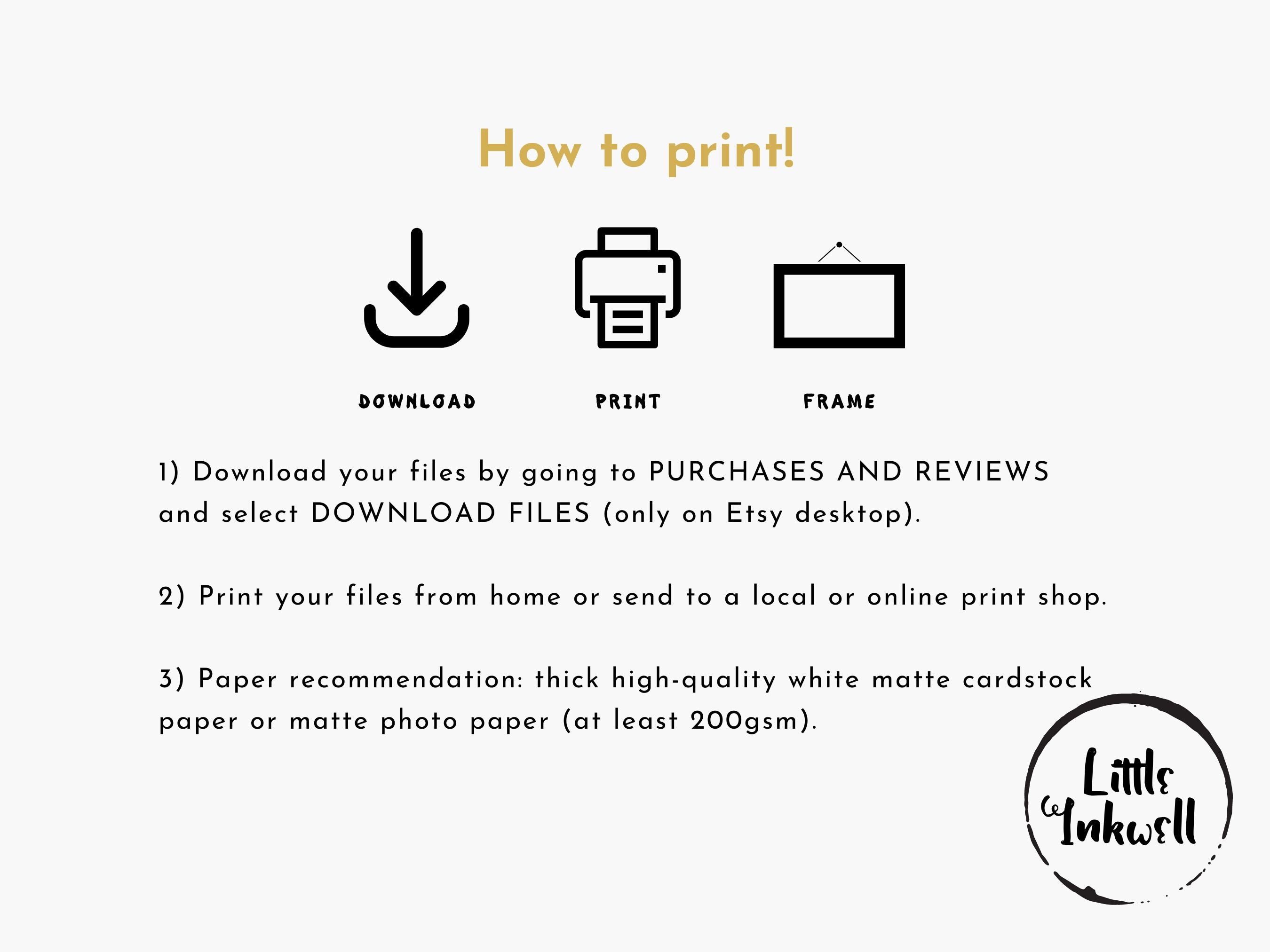 Green Blue Alphabet Print, Printable ABC Poster, Education Wall Art ...