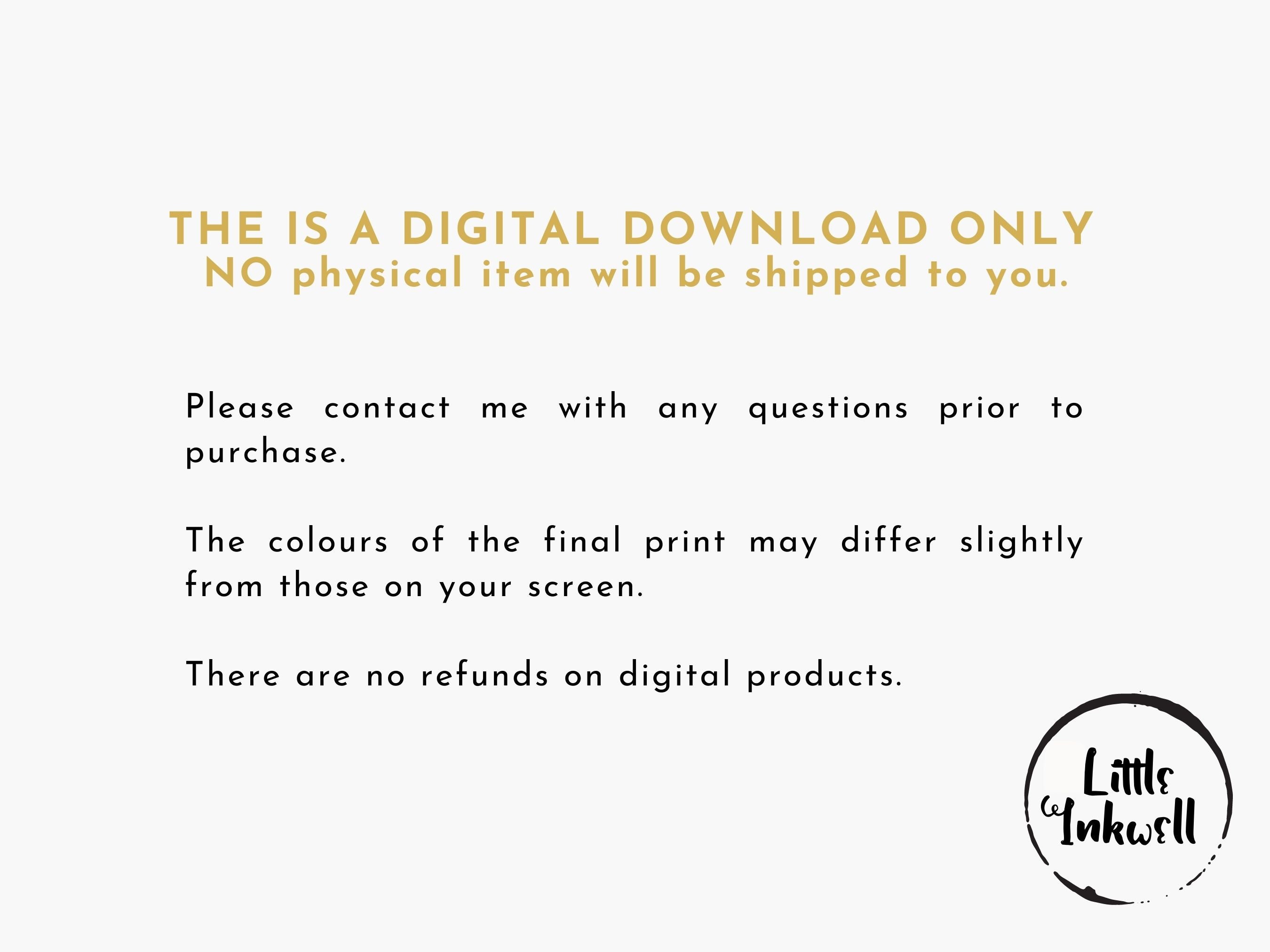 Green Blue Alphabet Print, Printable ABC Poster, Education Wall Art ...