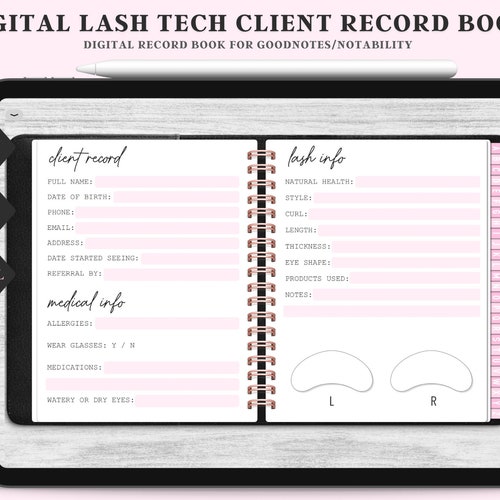 Lash Tech Client Record Book/ Easy Lash Client Records Book/ - Etsy Canada