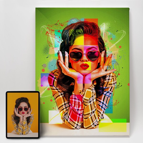 Pop Art Portrait - Etsy
