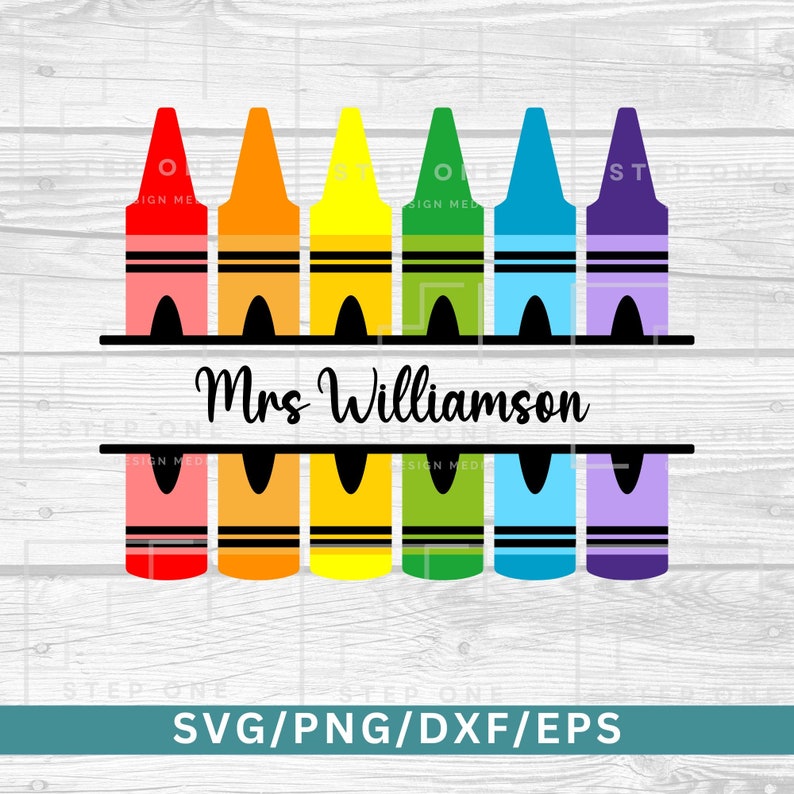 Crayons Svg, Teacher Appreciation Svg, Crayon Digital File, Teacher ...