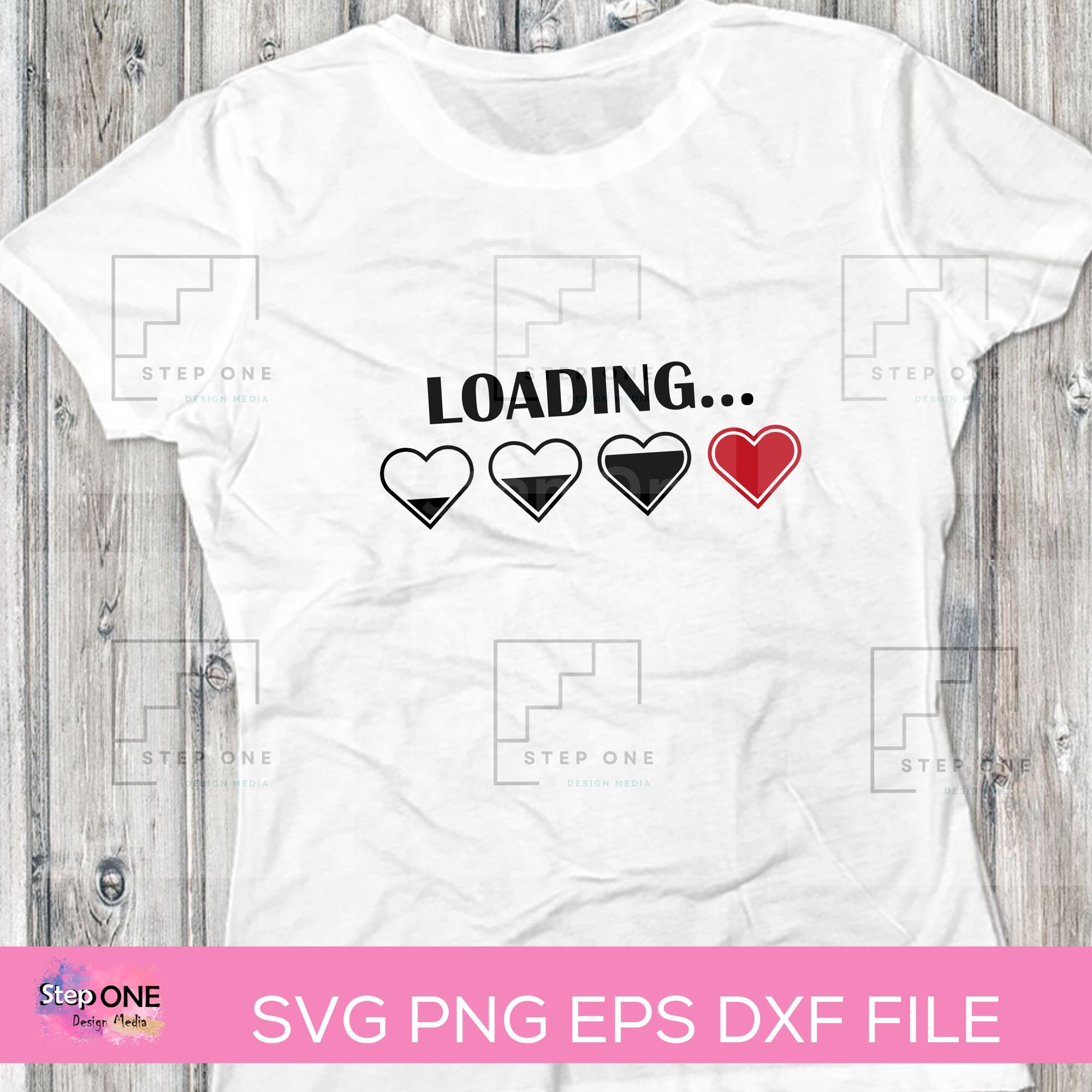Love Hearts, Png, Svg Digital File. Valentines Day Svg, Loading Svg ...