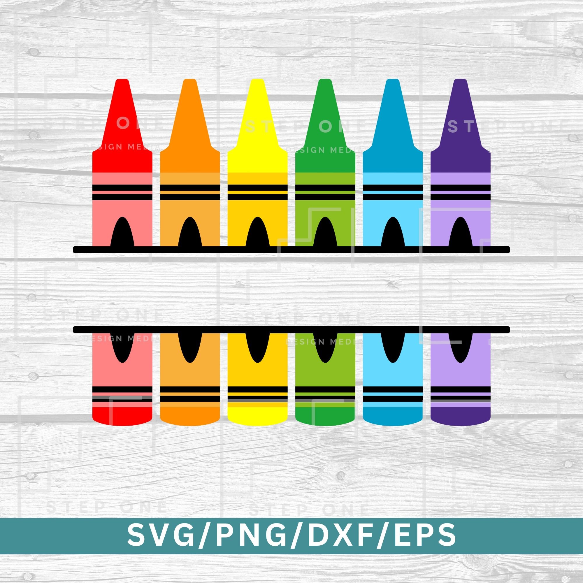 Crayons Svg, Teacher Appreciation Svg, Crayon Digital File, Teacher ...