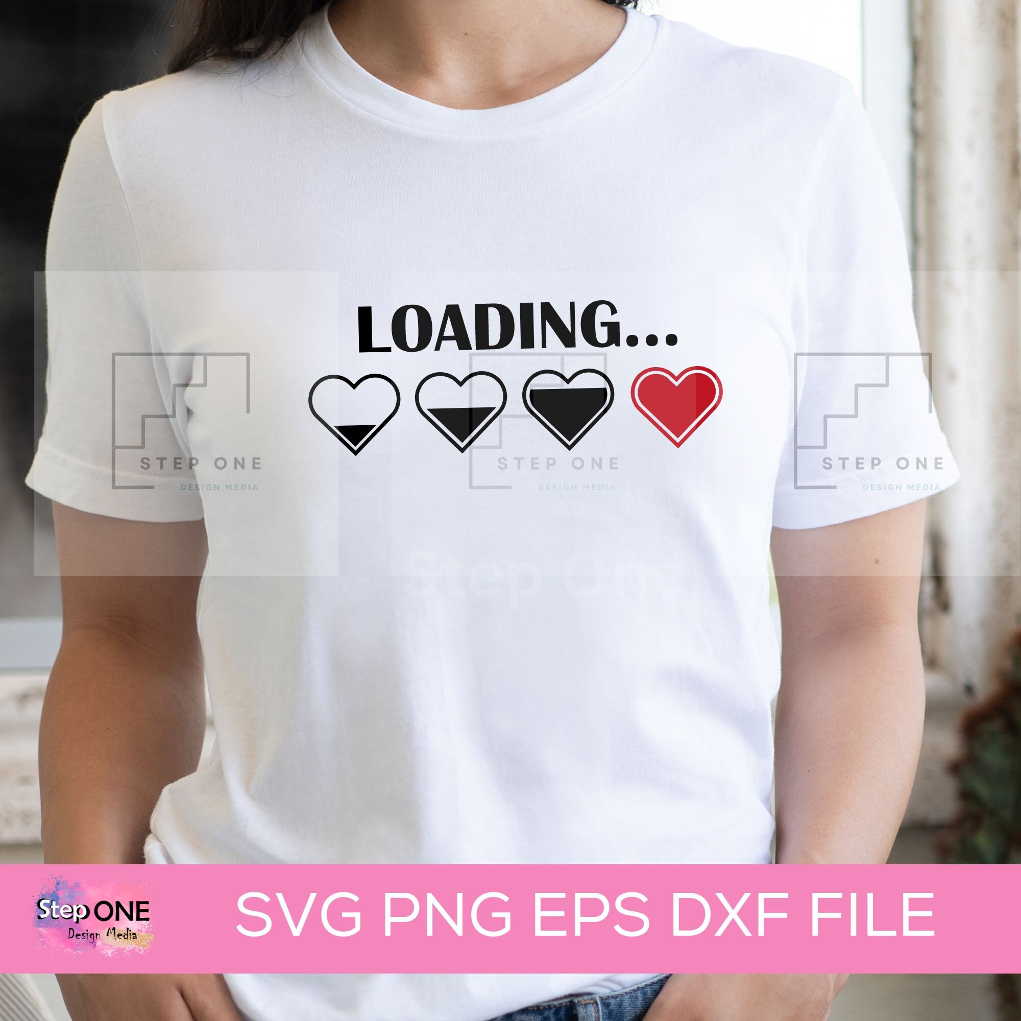 Love Hearts, Png, Svg Digital File. Valentines Day Svg, Loading Svg ...